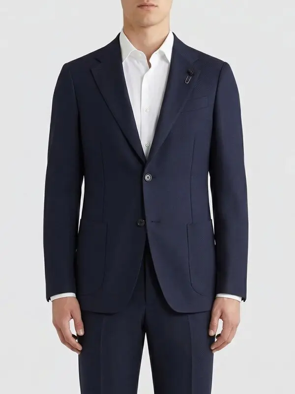 LARDINI Single-breasted Wool Blazer