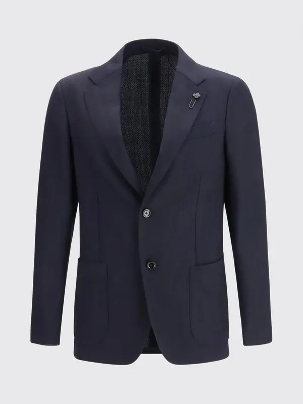 LARDINI Single-breasted Wool Blazer