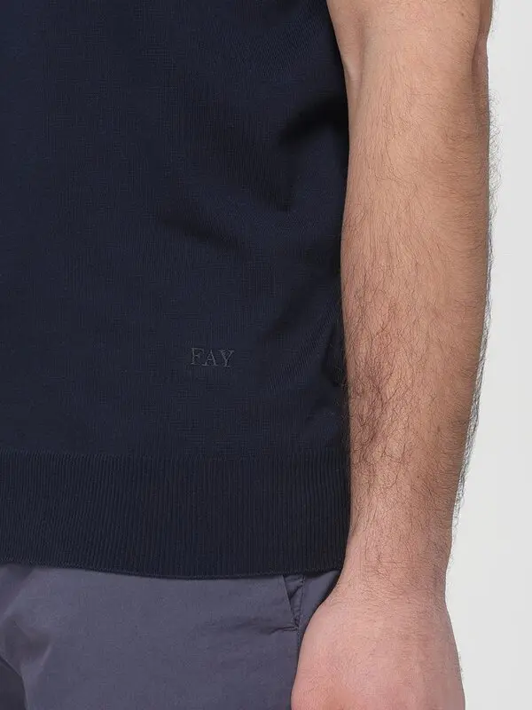 FAY Cotton Crewneck Pullover