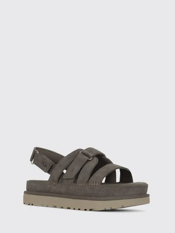 UGG Goldenstar Gleam Suede Sandals - Grey