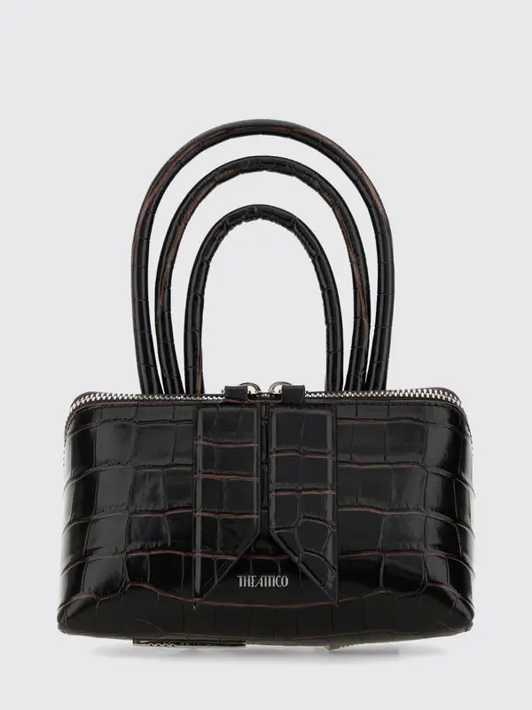 Attico Mini Friday Crocodile Print Leather Bag