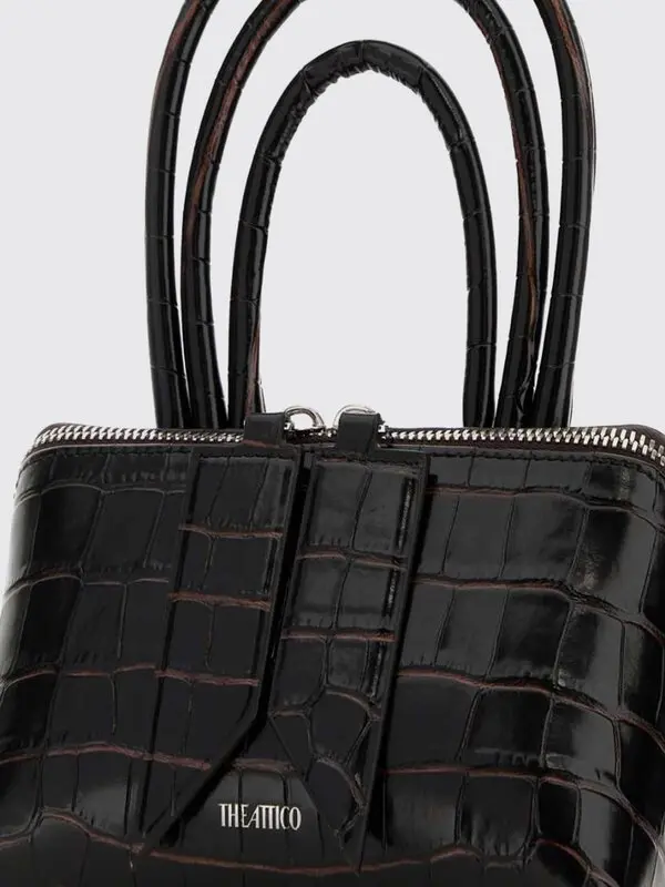 Attico Mini Friday Crocodile Print Leather Bag