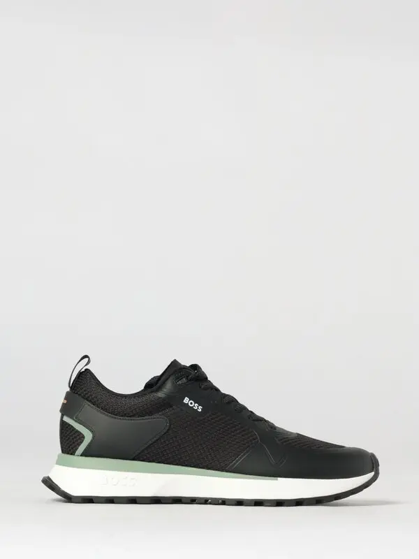 BOSS Mesh And Rubber Sneakers - Black