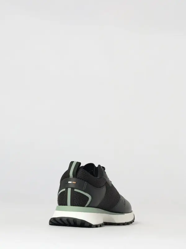 BOSS Mesh And Rubber Sneakers - Black