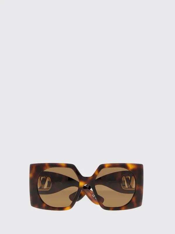 Valentino Garavani Square Sunglasses In Tortoiseshell Acetate