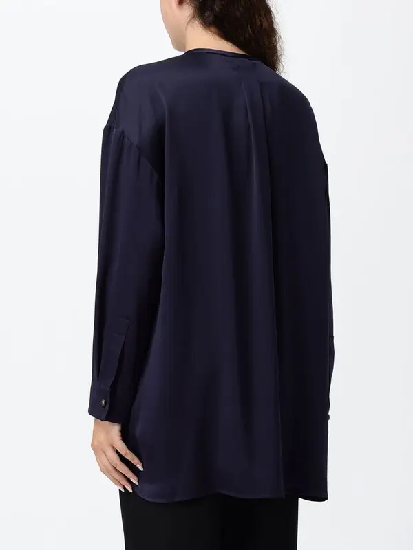 Giorgio Armani Silk Shirt With Pussybow Collar