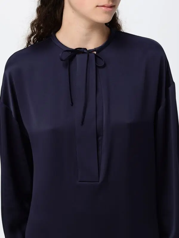 Giorgio Armani Silk Shirt With Pussybow Collar