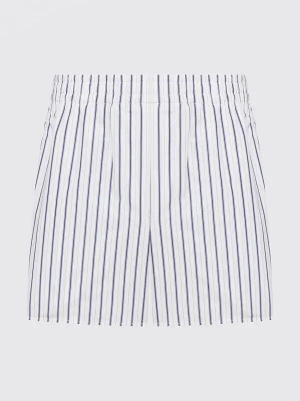 AMI Paris Striped Cotton Shorts