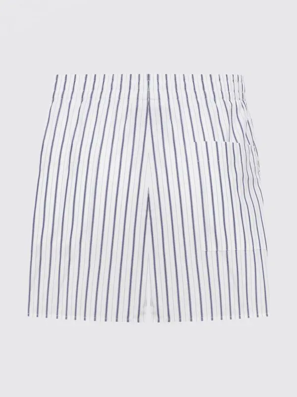 AMI Paris Striped Cotton Shorts