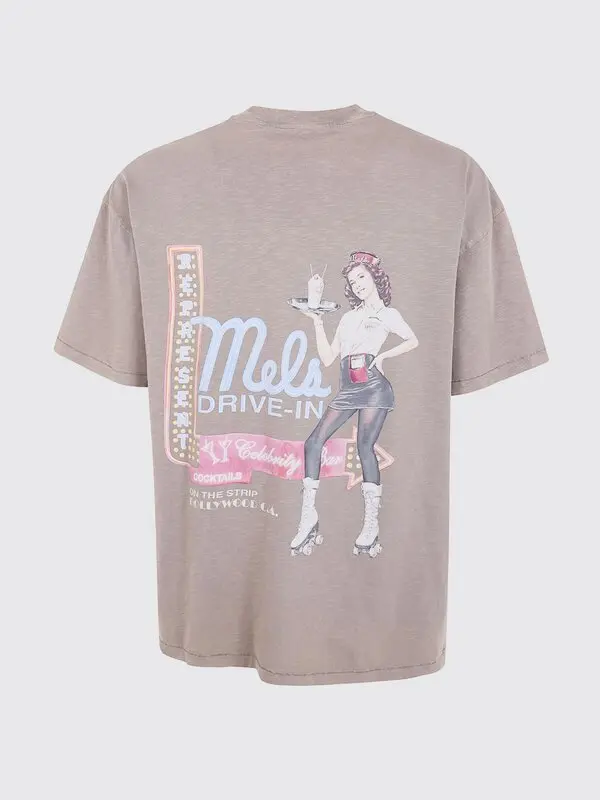 REPRESENT Mel's Diner X Cotton T-shirt With Graphic Print - Brown