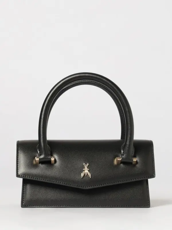Patrizia Pepe Calfskin Leather Mini Handbag - Black