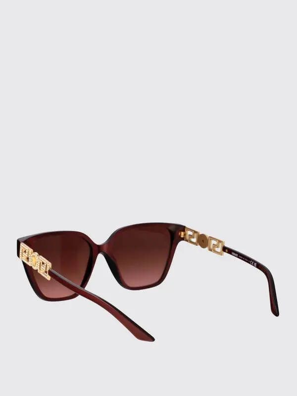 Versace Embellished Square Frame Sunglasses - Red