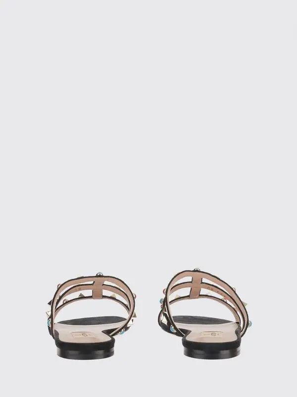 Valentino Garavani Rockstud Embellished Suede Sandals