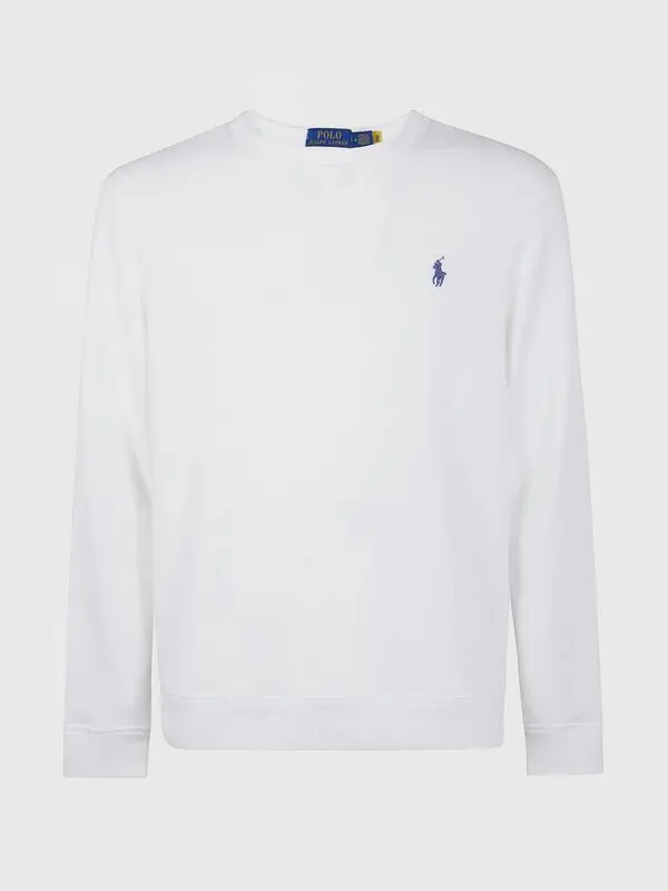 Polo Ralph Lauren Crewneck Sweatshirt With Embroidered Logo - White