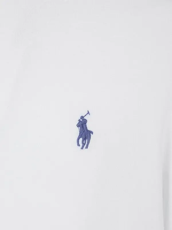 Polo Ralph Lauren Crewneck Sweatshirt With Embroidered Logo - White