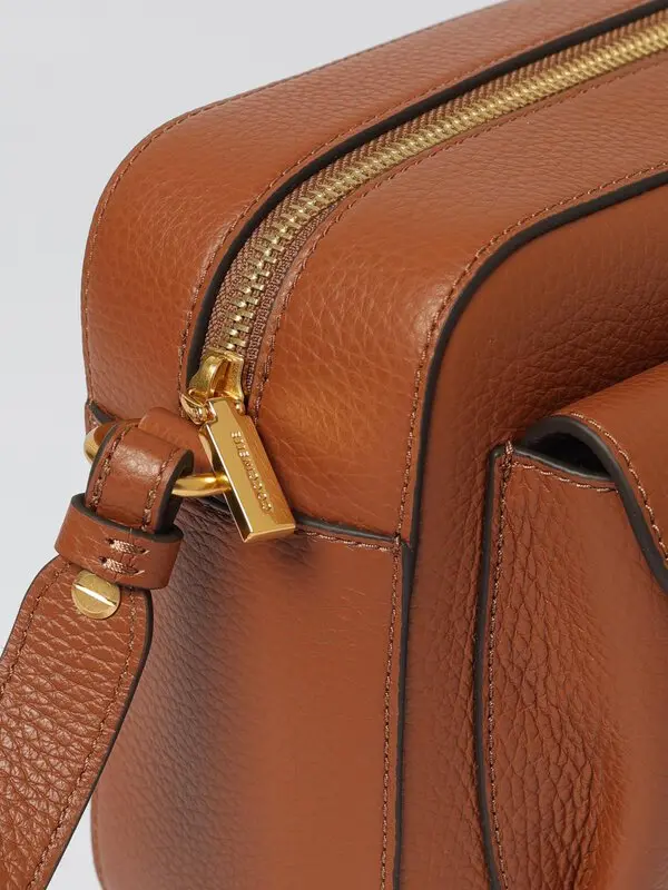 COCCINELLE Leather Shoulder Bag With Turn Lock Closure