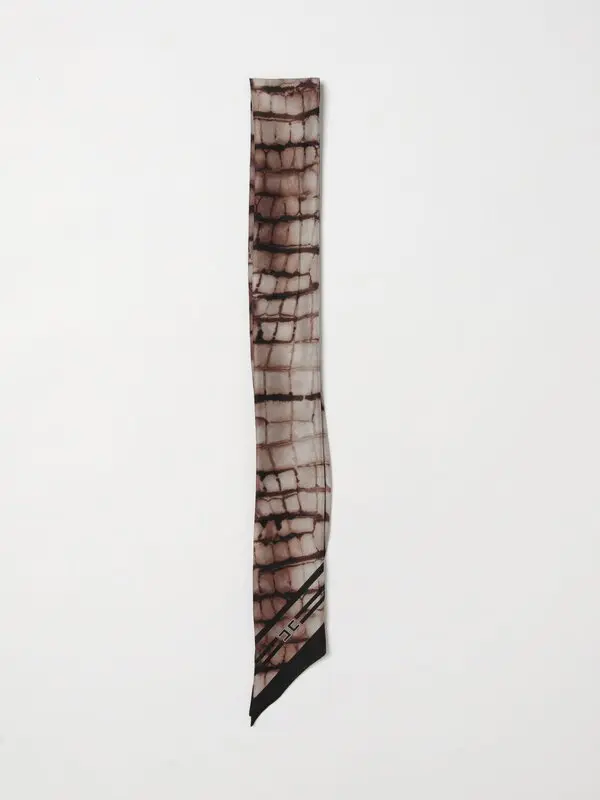 Elisabetta Franchi Silk Bandeau - Brown
