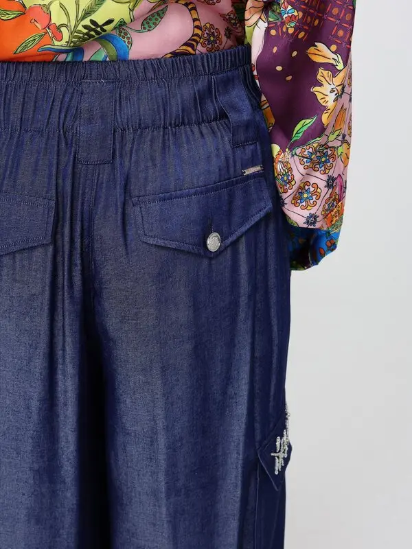 Liu Jo Viscose Blend Cargo Trousers