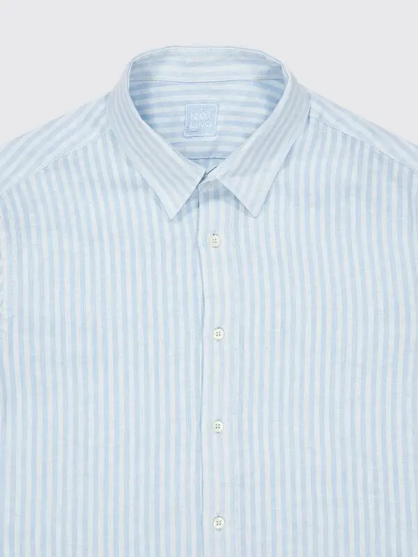 120% Lino Shirt Colour - Blue