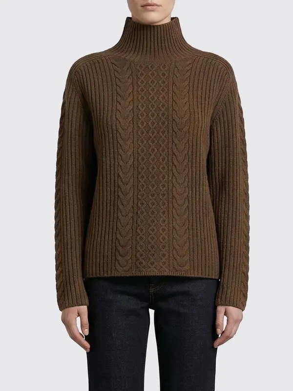 Max Mara Wool And Cashmere Turtleneck Jumper - Brown