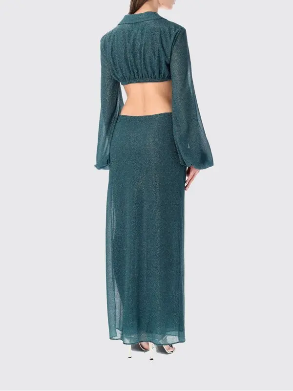 Oseree Metallic Maxi Dress