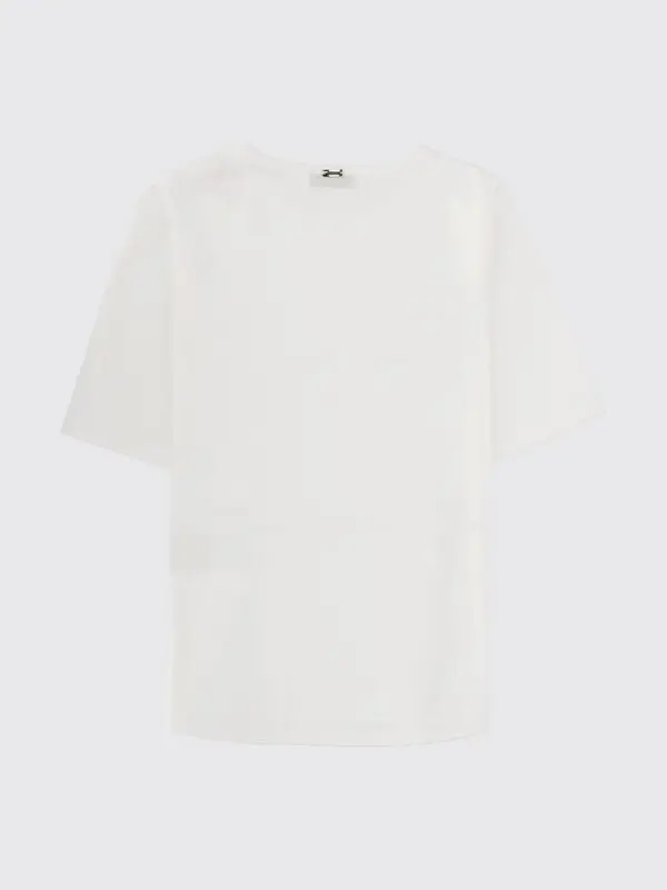 Herno Short-sleeved Cotton Crew Neck T-shirt - White