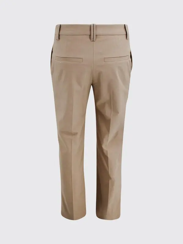 Brunello Cucinelli Flared Stretch Cotton Trousers
