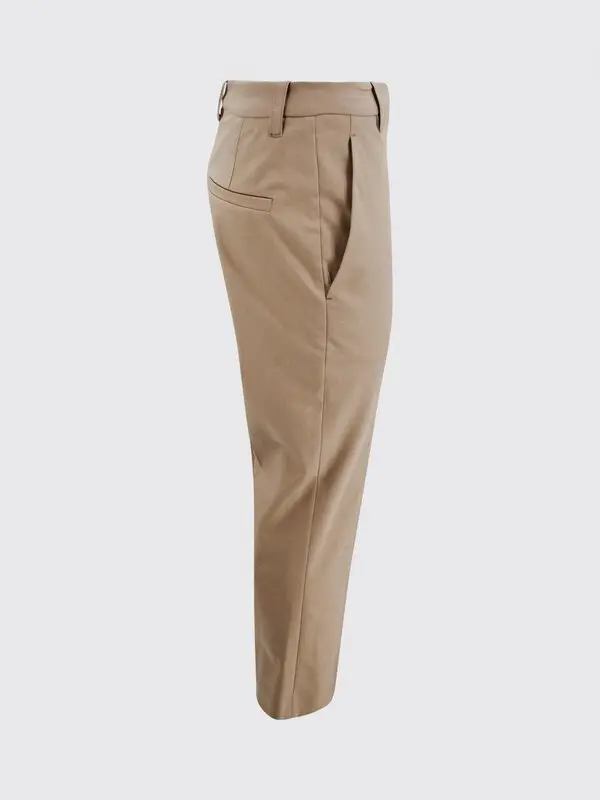 Brunello Cucinelli Flared Stretch Cotton Trousers