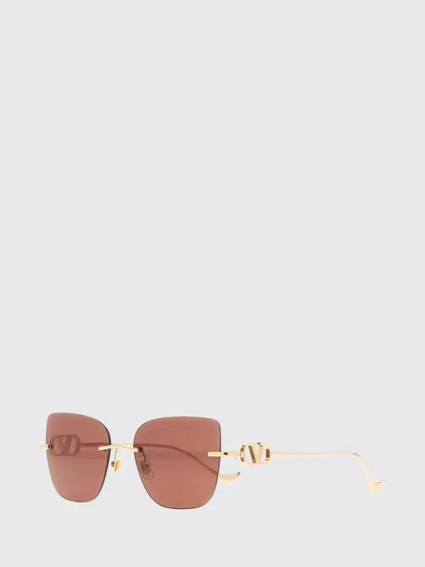 Valentino Garavani Cat Eye Metal Sunglasses With Vlogo Signature - Gold