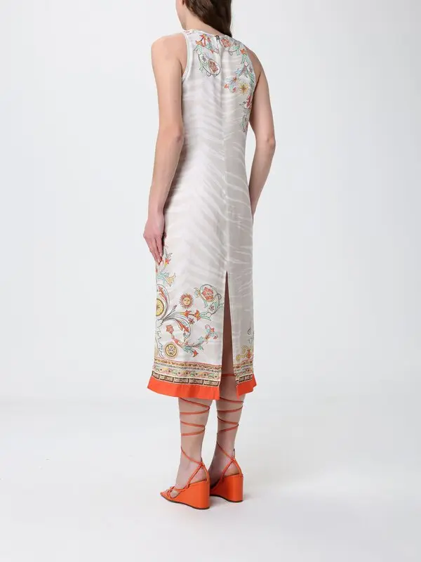 Just Cavalli Printed Viscose Midi Dress