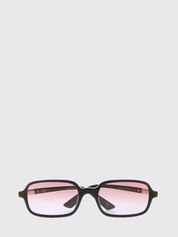 Chloé Judy Rectangular Recycled Acetate Sunglasses With Metallic Logo