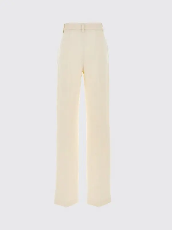 Andamane Nathalie Satin Palazzo Trousers - Milk