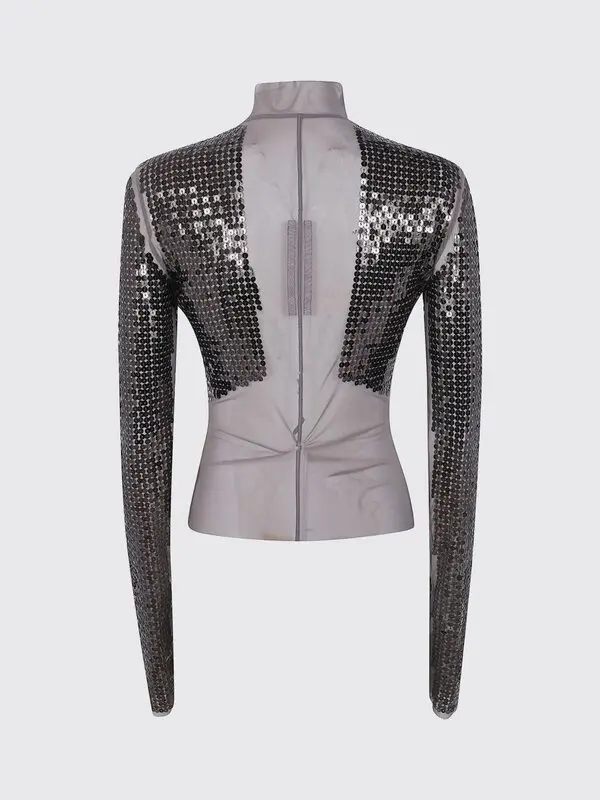 Rick Owens Gary Stretch Fabric Jacket With Sequins