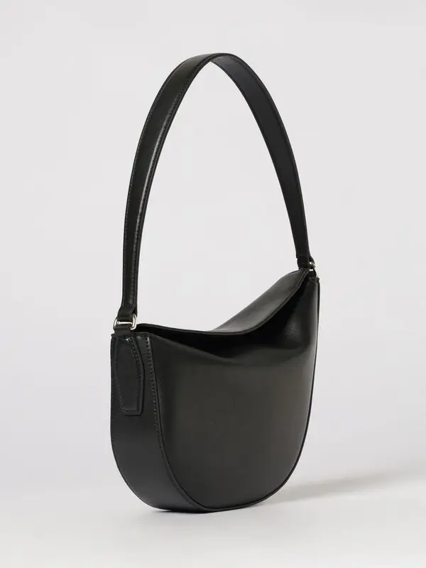 BOSS Smooth Bovine Leather Hobo Bag With Metal Logo