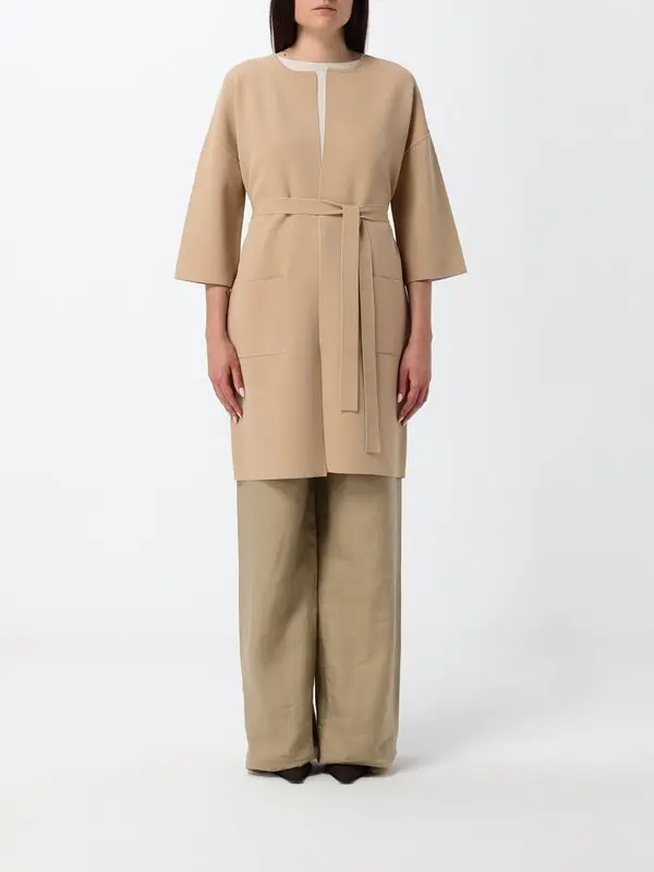 KANGRA Viscose Blend Cardigan - Beige