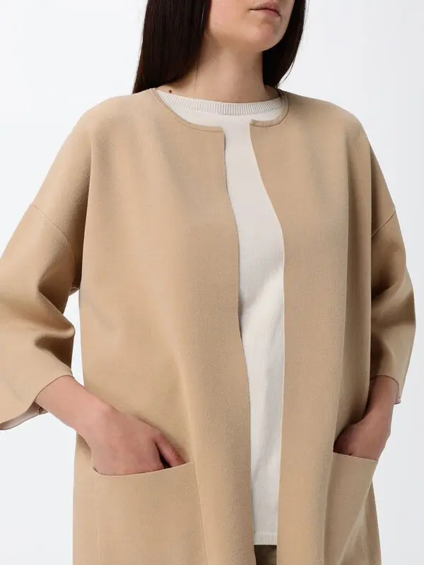 KANGRA Viscose Blend Cardigan - Beige
