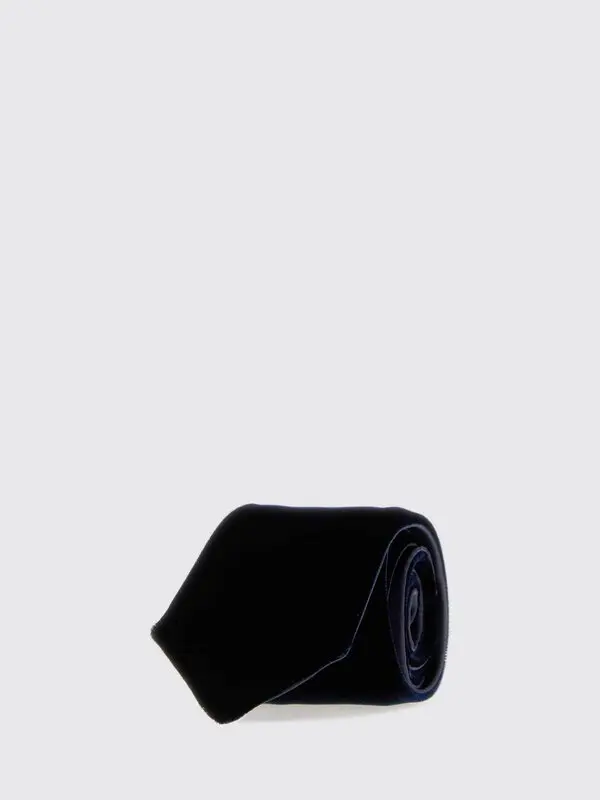 Giorgio Armani Velvet Tie - Navy