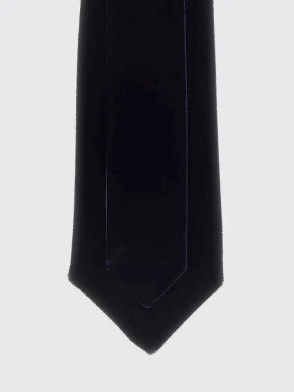 Giorgio Armani Velvet Tie - Navy