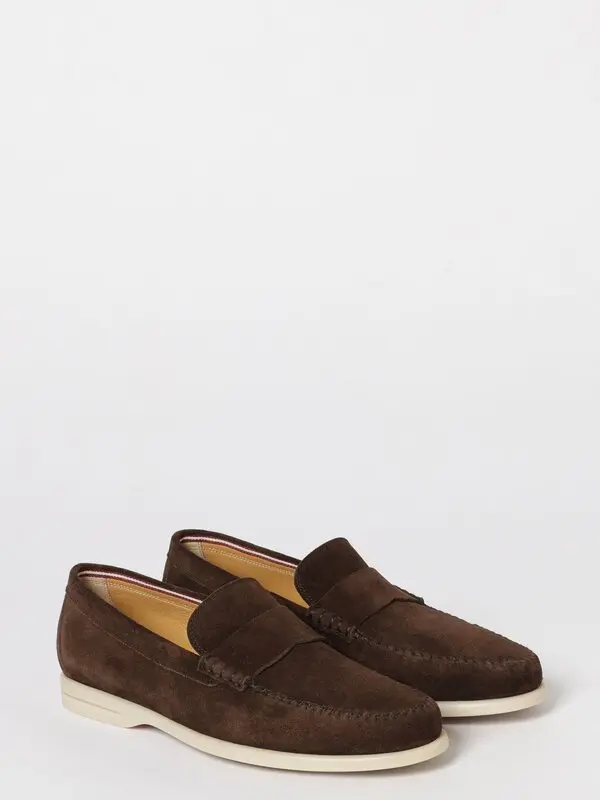 Bally Suede Loafers - Ebony