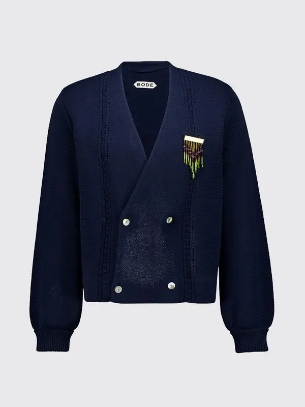BODE Embellished Double-breasted Cardigan