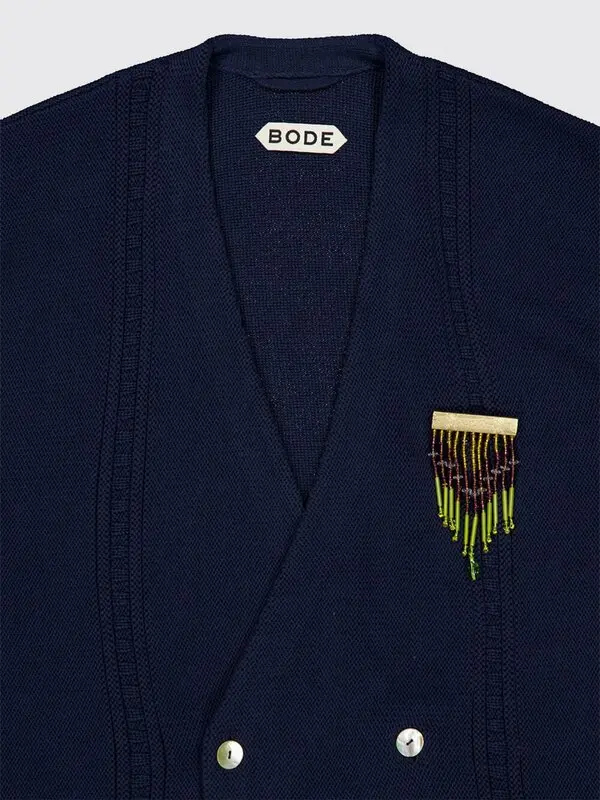 BODE Embellished Double-breasted Cardigan