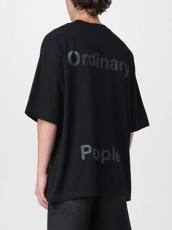 Mihara Yasuhiro Oversized Cotton T-shirt With Graphic Logo Print - Black
