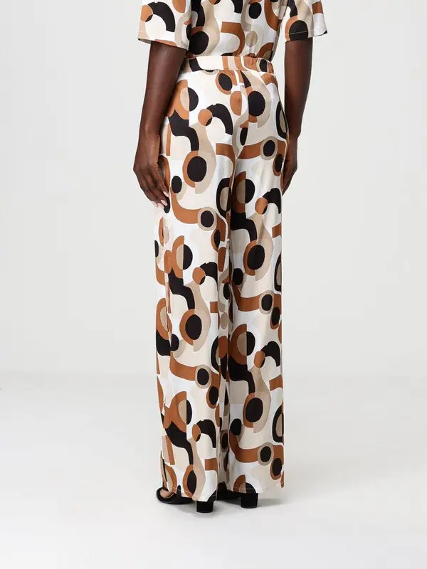 KANGRA Printed Stretch Viscose Straight Pants
