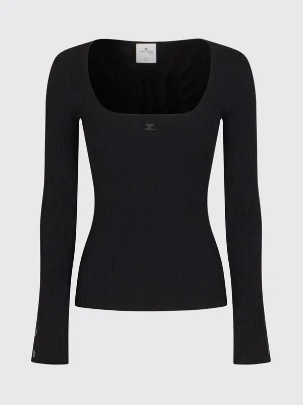 COURREGES Top Colour - Black