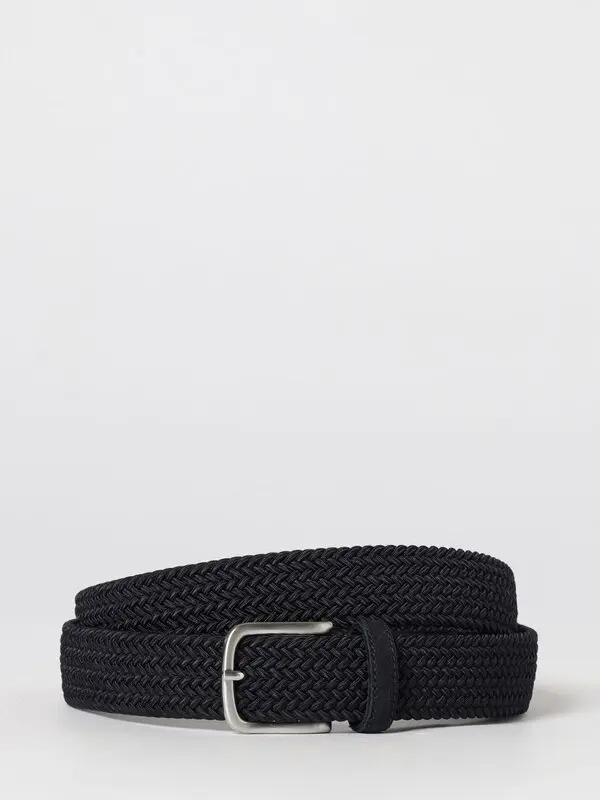 Emporio Armani Stretch Woven Fabric Belt