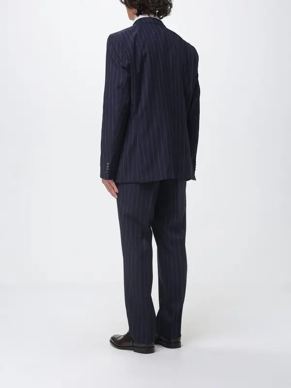 BOSS Pinstriped Virgin Wool Single-breasted Dress