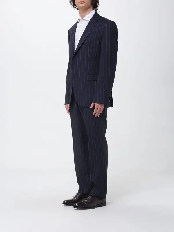 BOSS Pinstriped Virgin Wool Single-breasted Dress