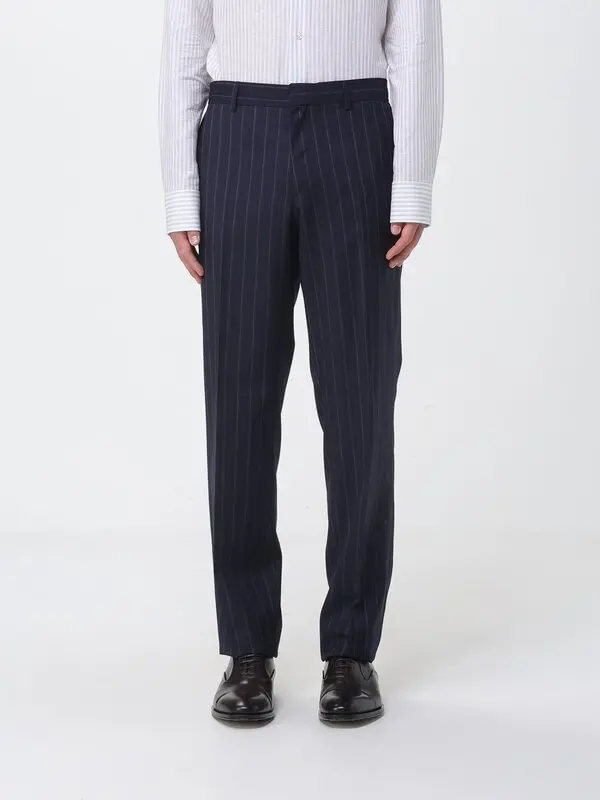 BOSS Pinstriped Virgin Wool Single-breasted Dress