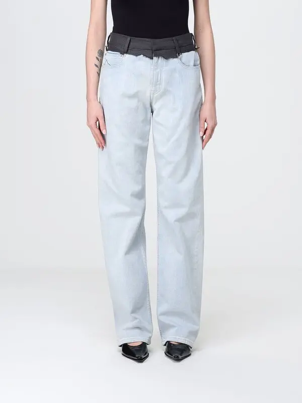 MAISON MARGIELA Denim Wide Leg Jeans - Blue