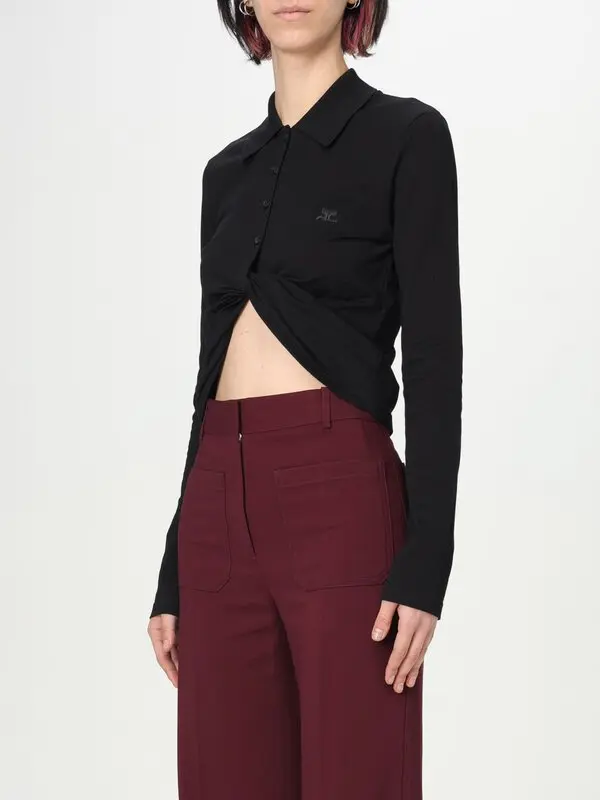 COURREGES Polo Shirt Colour - Black